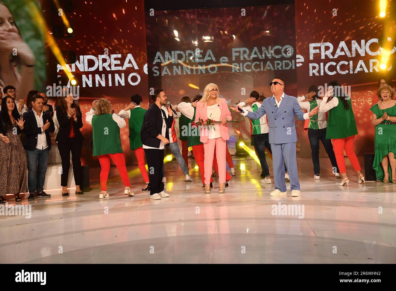 Rome, Italy. 11th June, 2023. Rome : Rai studios ex Dear . Final ...