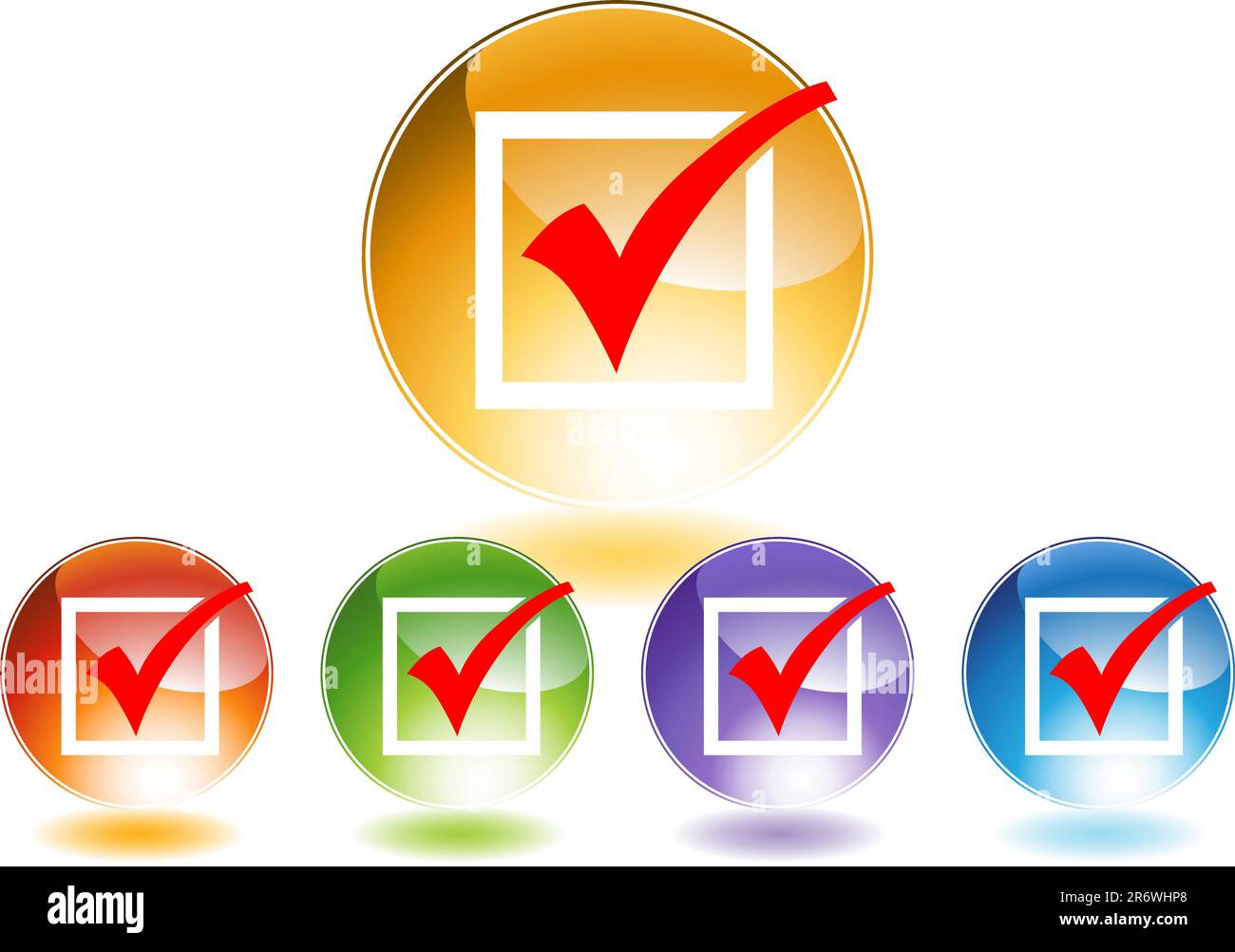 5 check marks hi-res stock photography and images - Alamy