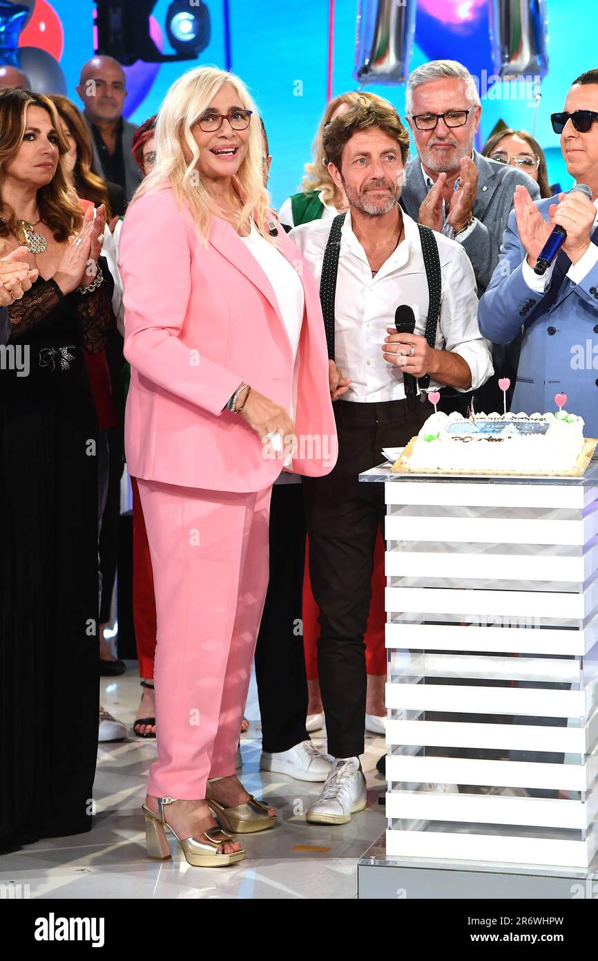 Rome, Italy. 11th June, 2023. Rome : Rai studios ex Dear . Final episode of Sunday in . In the ...