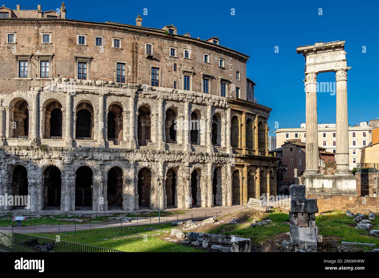 Teatro di Marcello,Theatre of Marcellus, an ancient open-air theatre in ...