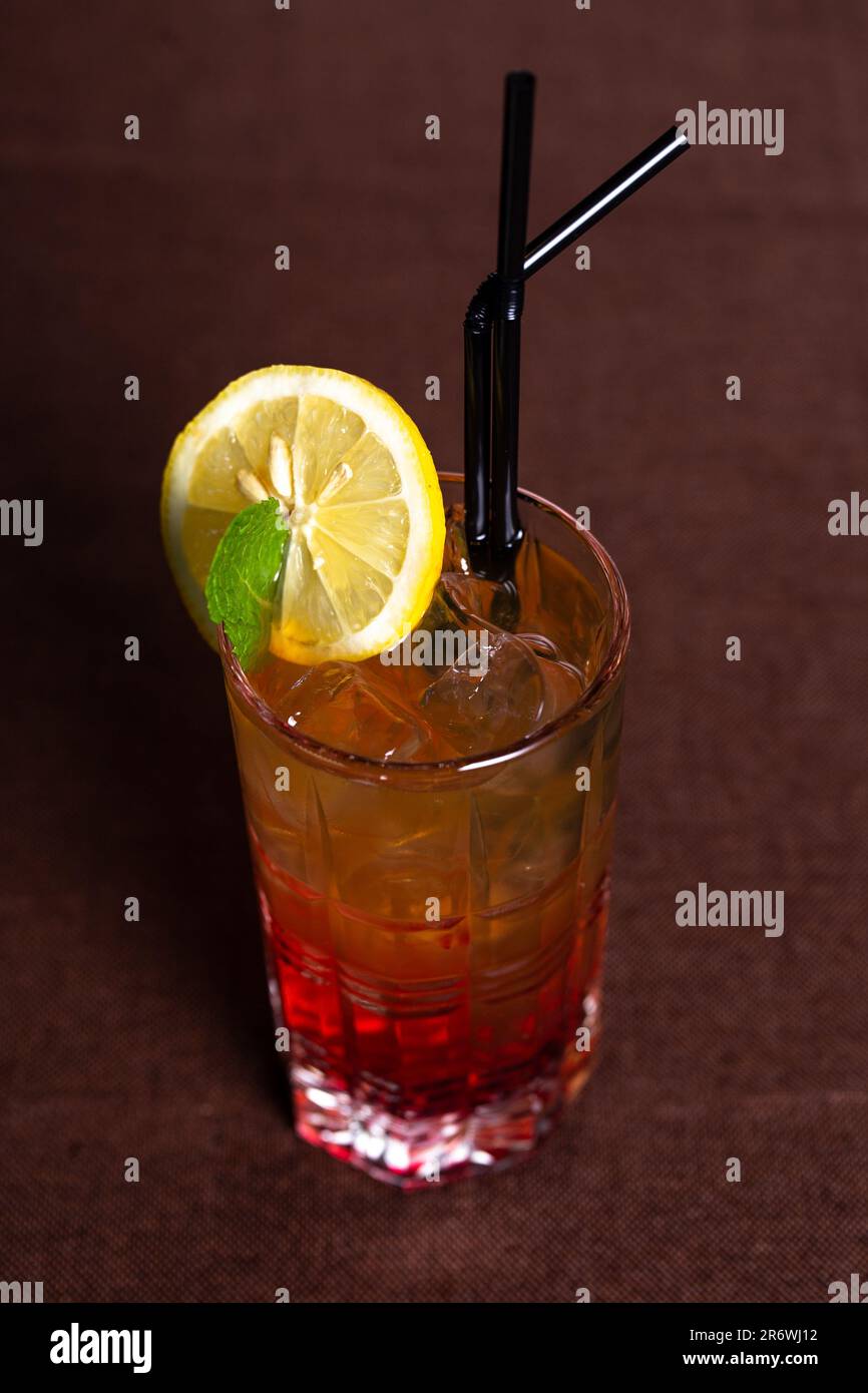 Glass and bottle of straw rum hi-res stock photography and images - Alamy