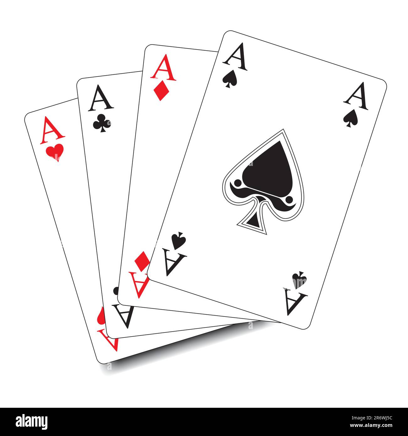 Playing cards aces isolated Stock Vector Images - Alamy