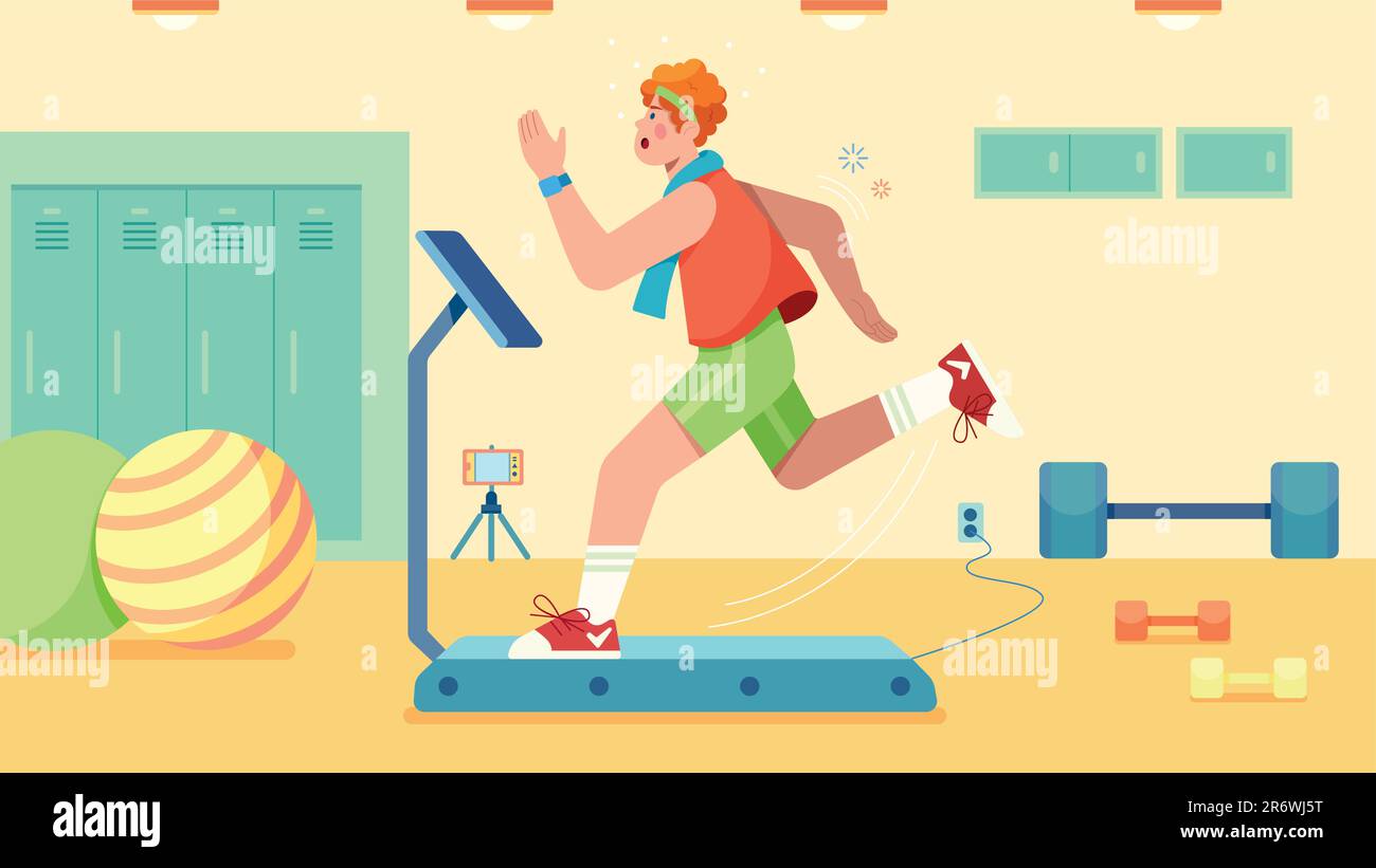 Fitness passion Stock Vector Images - Alamy