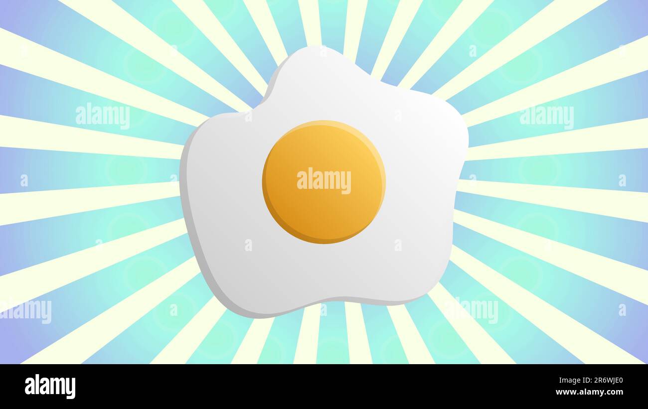 Omelet sign. Flat designed style icon. Vector. Dark red icon in lemon ...