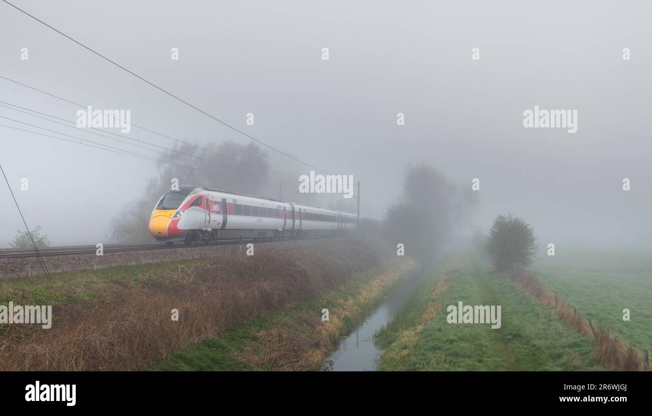 Bi mode London North Eastern railway Hitachi express train 800109 in ...