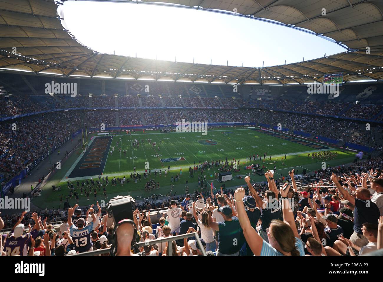 American football field from stands hi-res stock photography and images ...