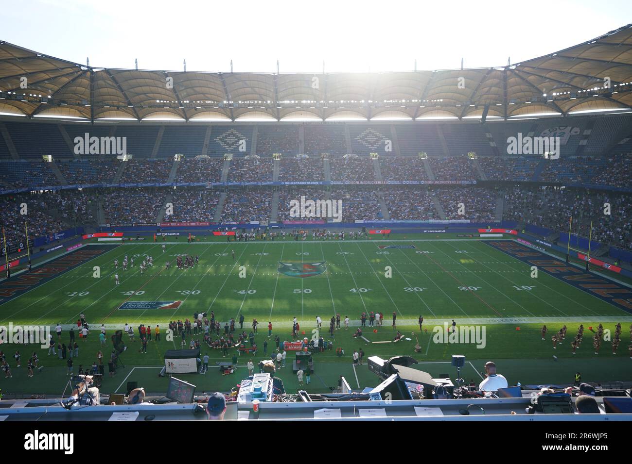 American football field from stands hi-res stock photography and images ...