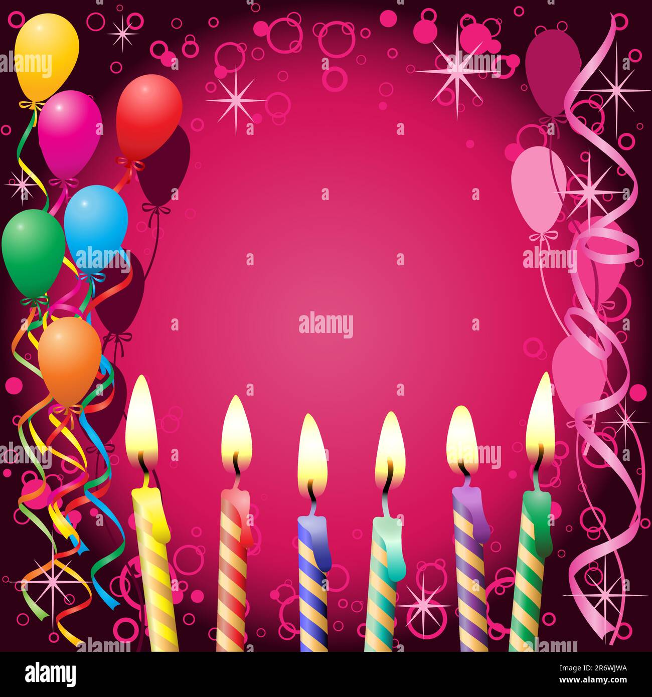 Party Background with Balloons and Candles Stock Vector Image & Art - Alamy