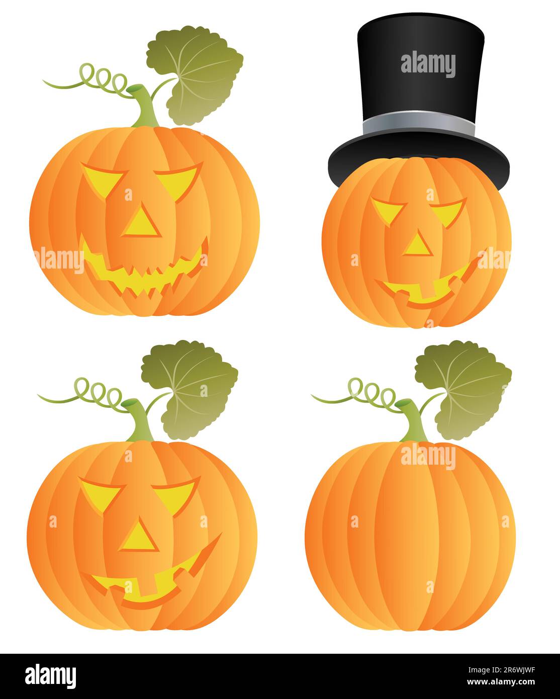Vector Halloween Pumpkins Stock Vector Image & Art - Alamy