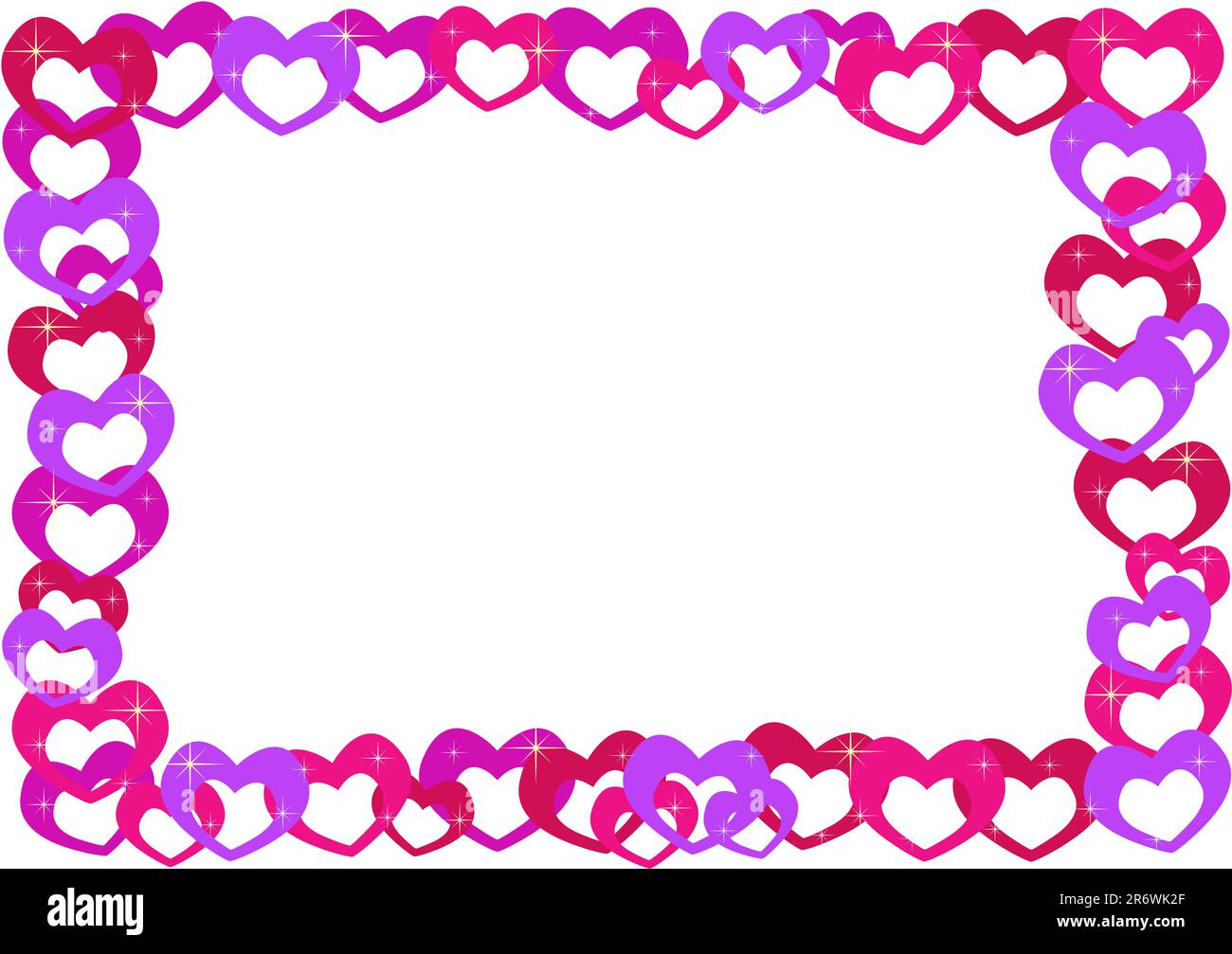 Vector sparkle heart pattern Cut Out Stock Images & Pictures - Alamy