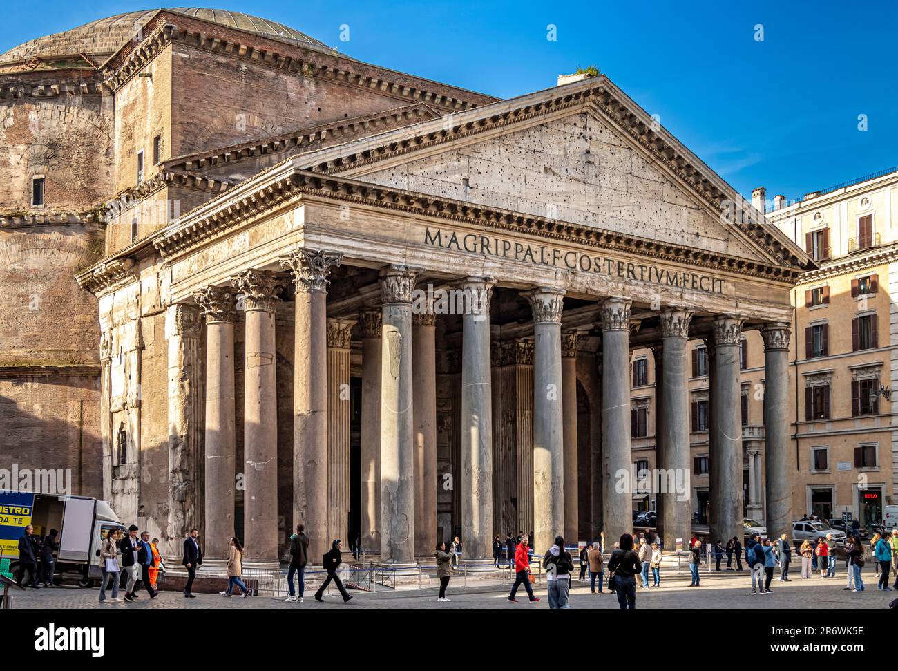 The Pantheon, Rome, Temple of Roman Gods located in Piazza Della ...