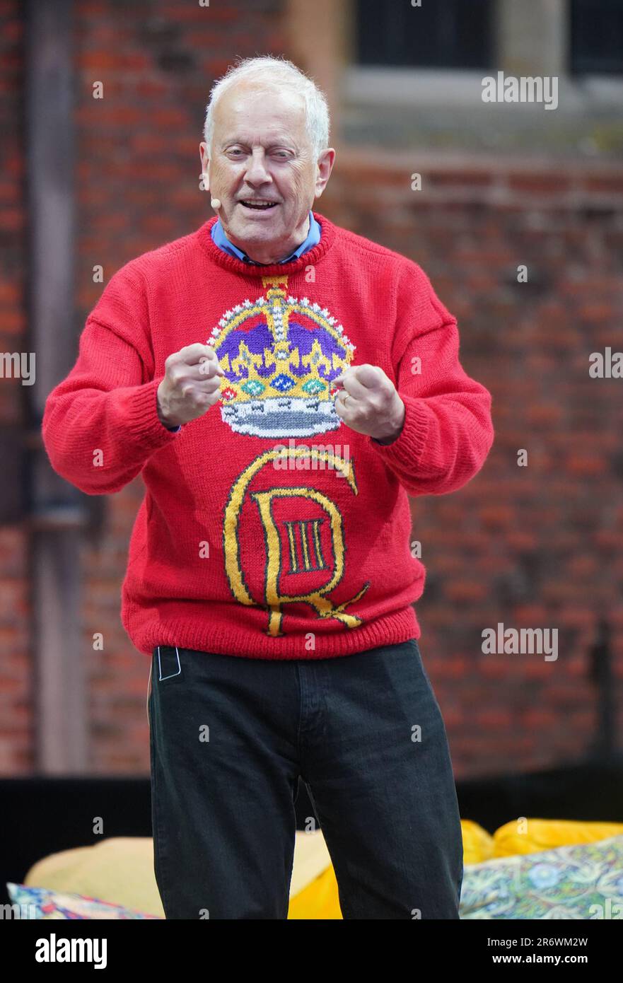 Gyles Brandreth, during a reception with authors, actors and lovers of ...