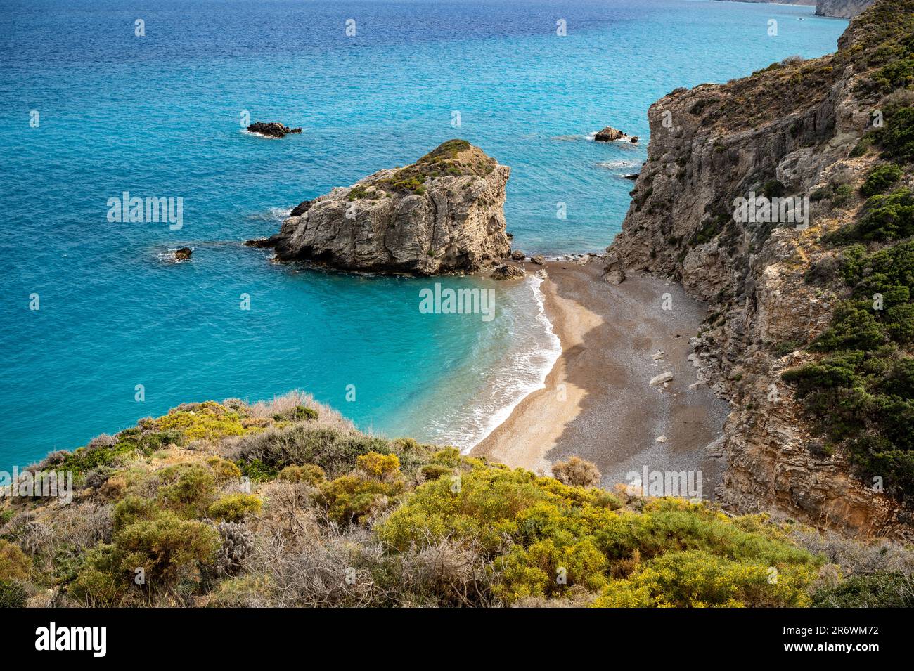 Kaladi Beach on the Greek island of Kythira Stock Photo - Alamy