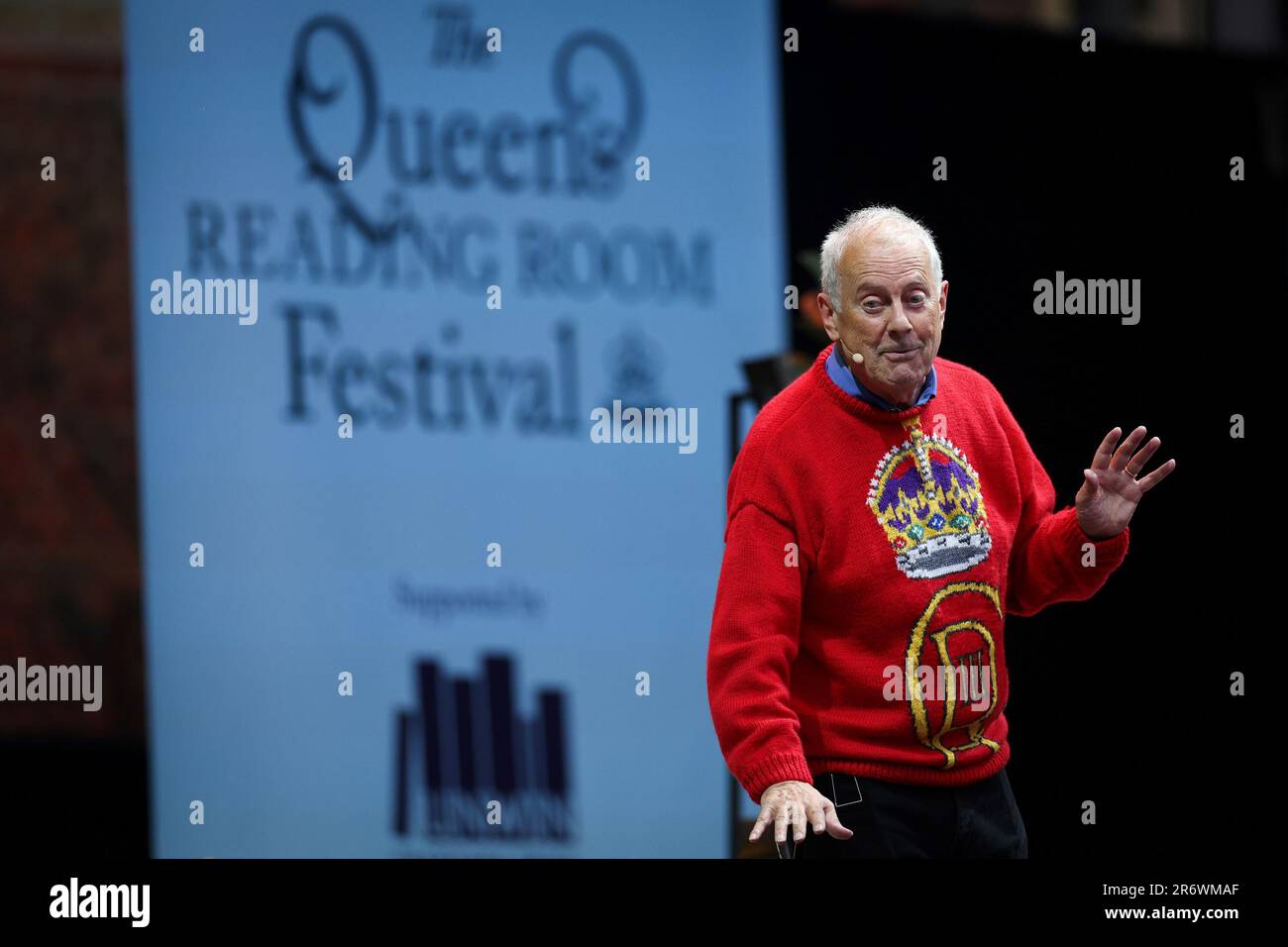 Gyles Brandreth, during a reception with authors, actors and lovers of literature attending the ...
