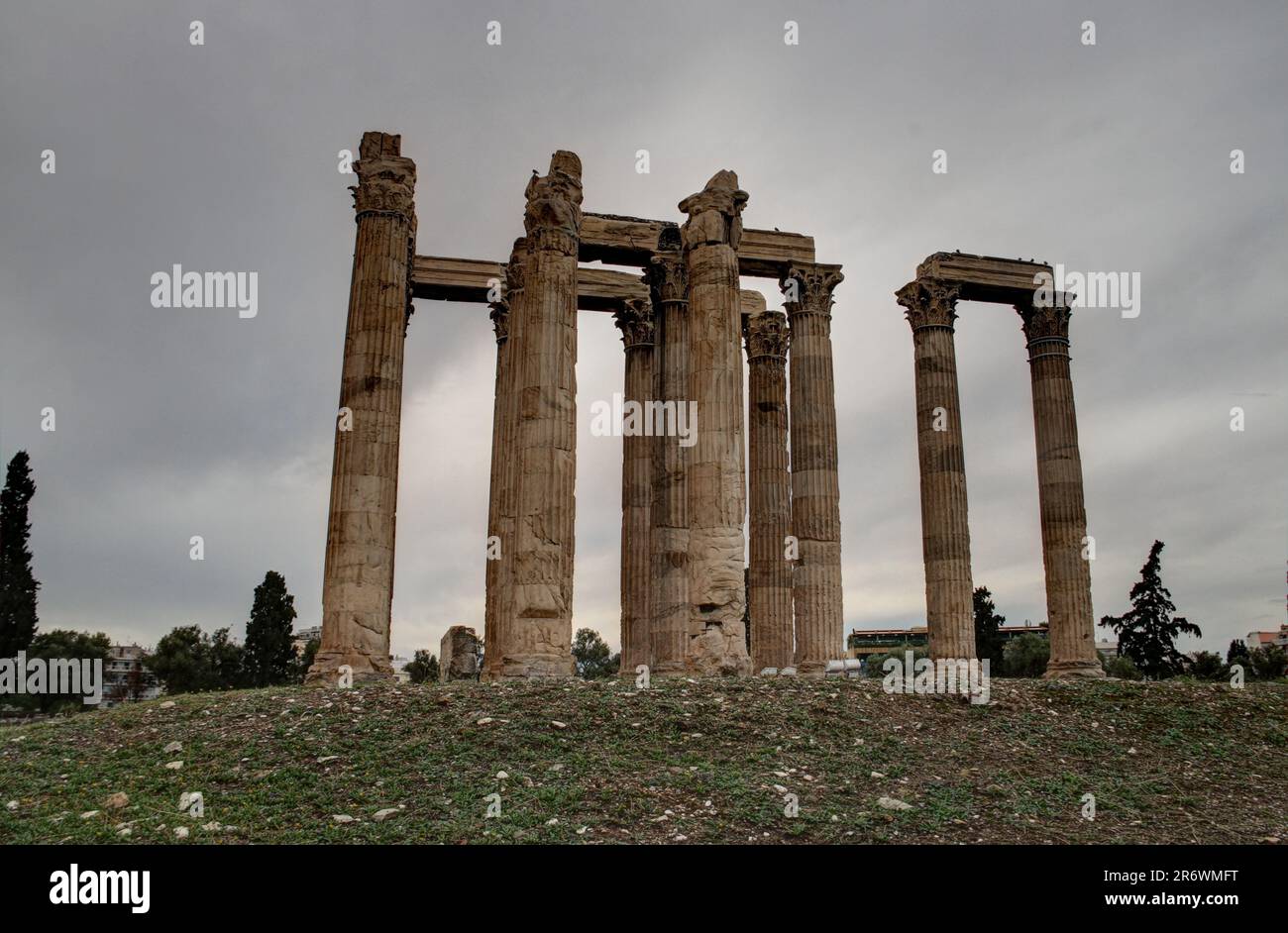 Hadrian's wall in Athens Greece Stock Photo - Alamy