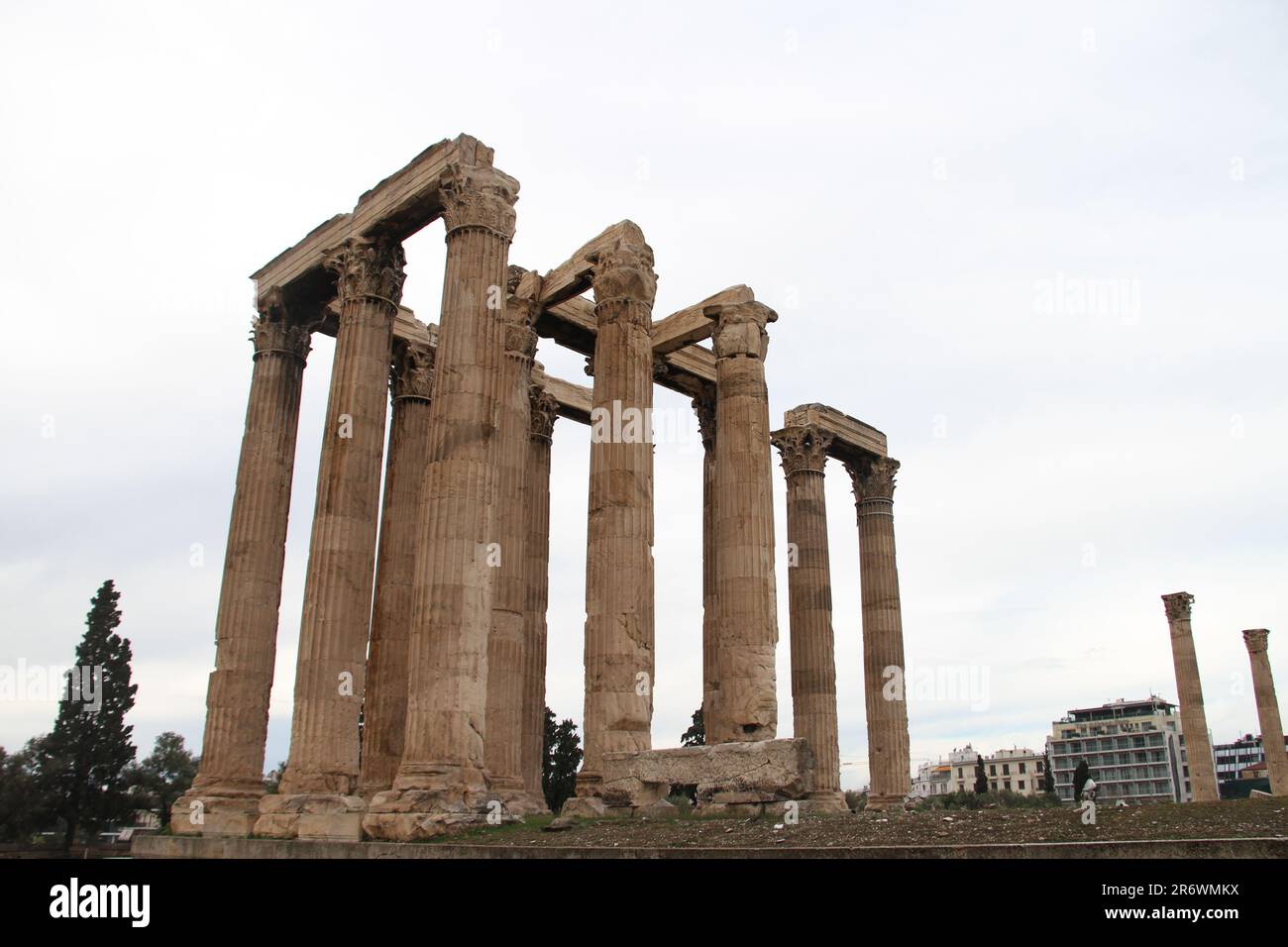 Hadrian's wall in Athens Greece Stock Photo - Alamy