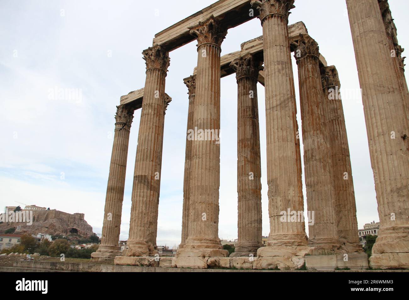 Hadrian's wall in Athens Greece Stock Photo - Alamy