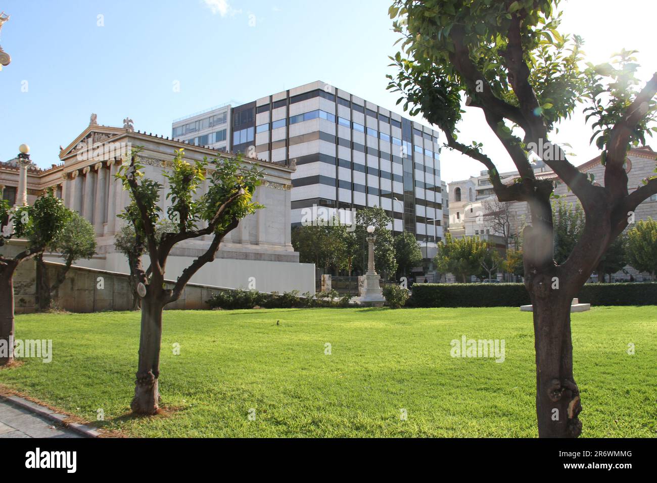 Classical, buildings in Athens, Greece Stock Photo - Alamy