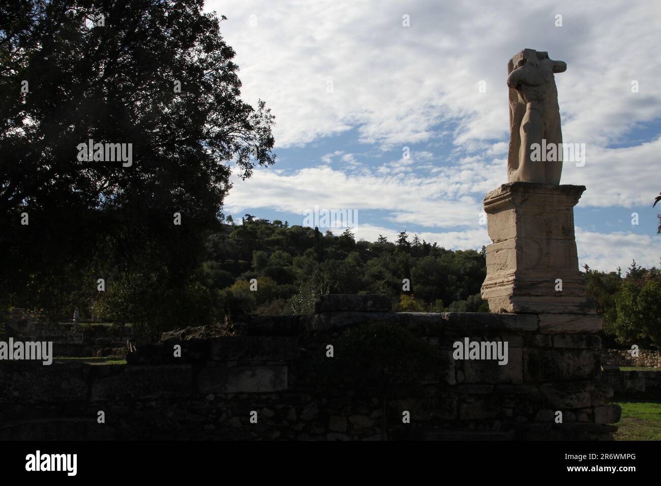 Ruins of Aghora, Athens Greece Stock Photo - Alamy