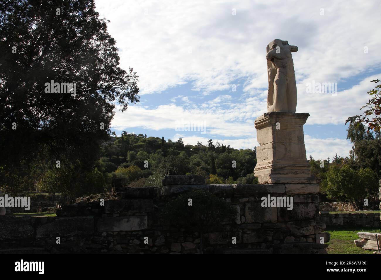 Ruins of Aghora, Athens Greece Stock Photo - Alamy