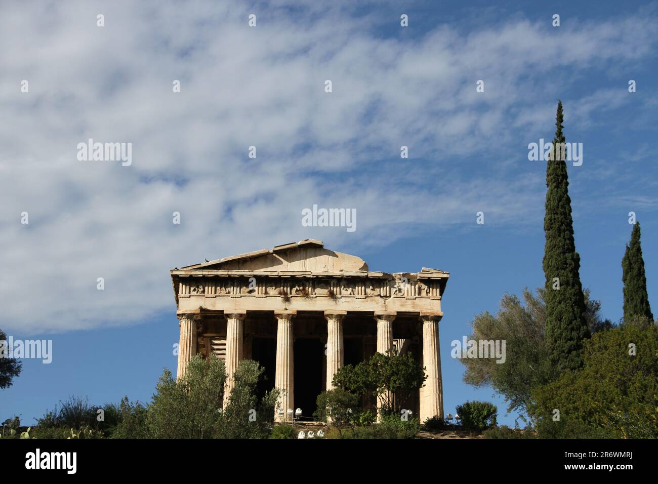 Ruins of Aghora, Athens Greece Stock Photo - Alamy