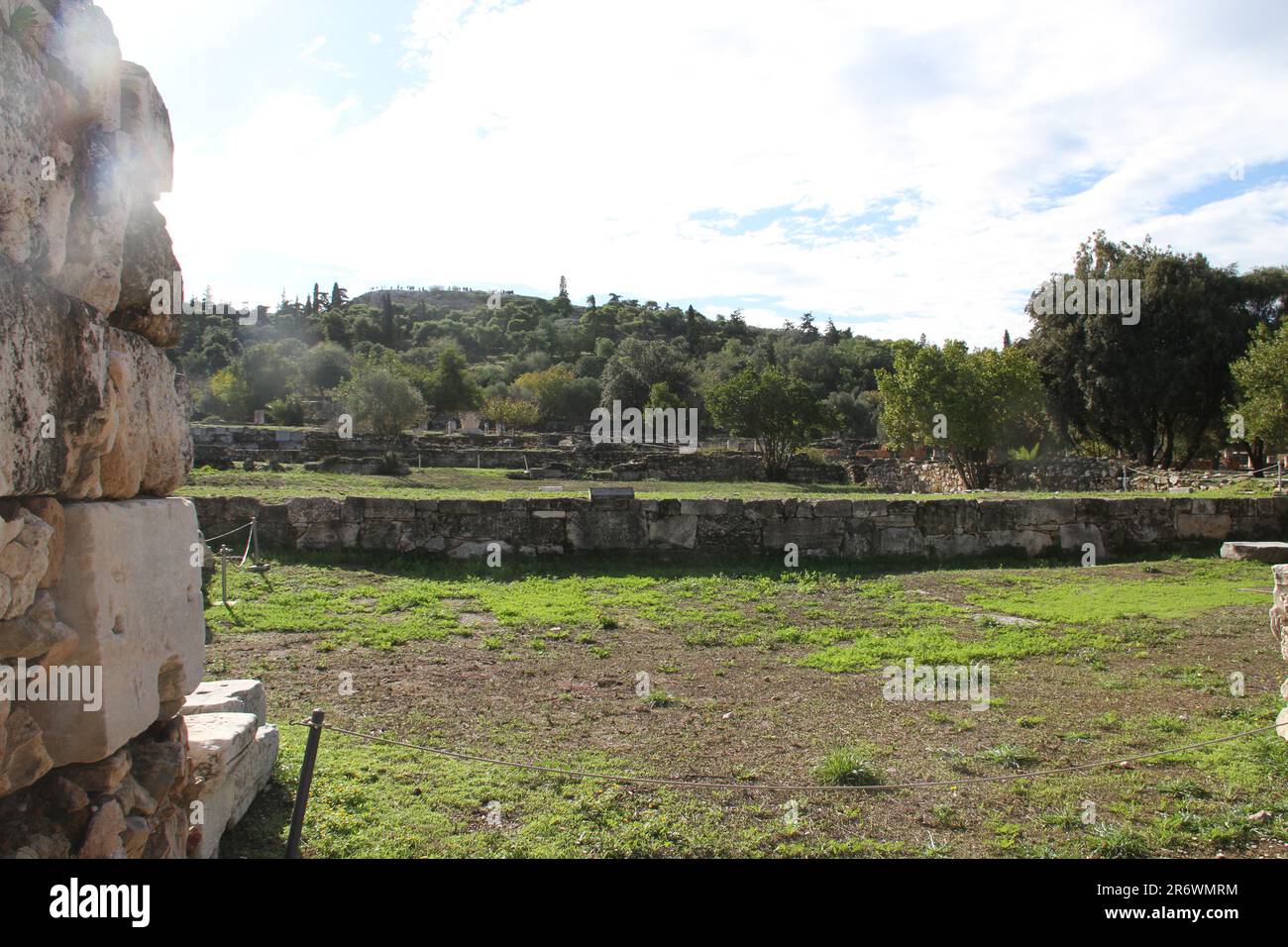 Ruins of Aghora, Athens Greece Stock Photo - Alamy