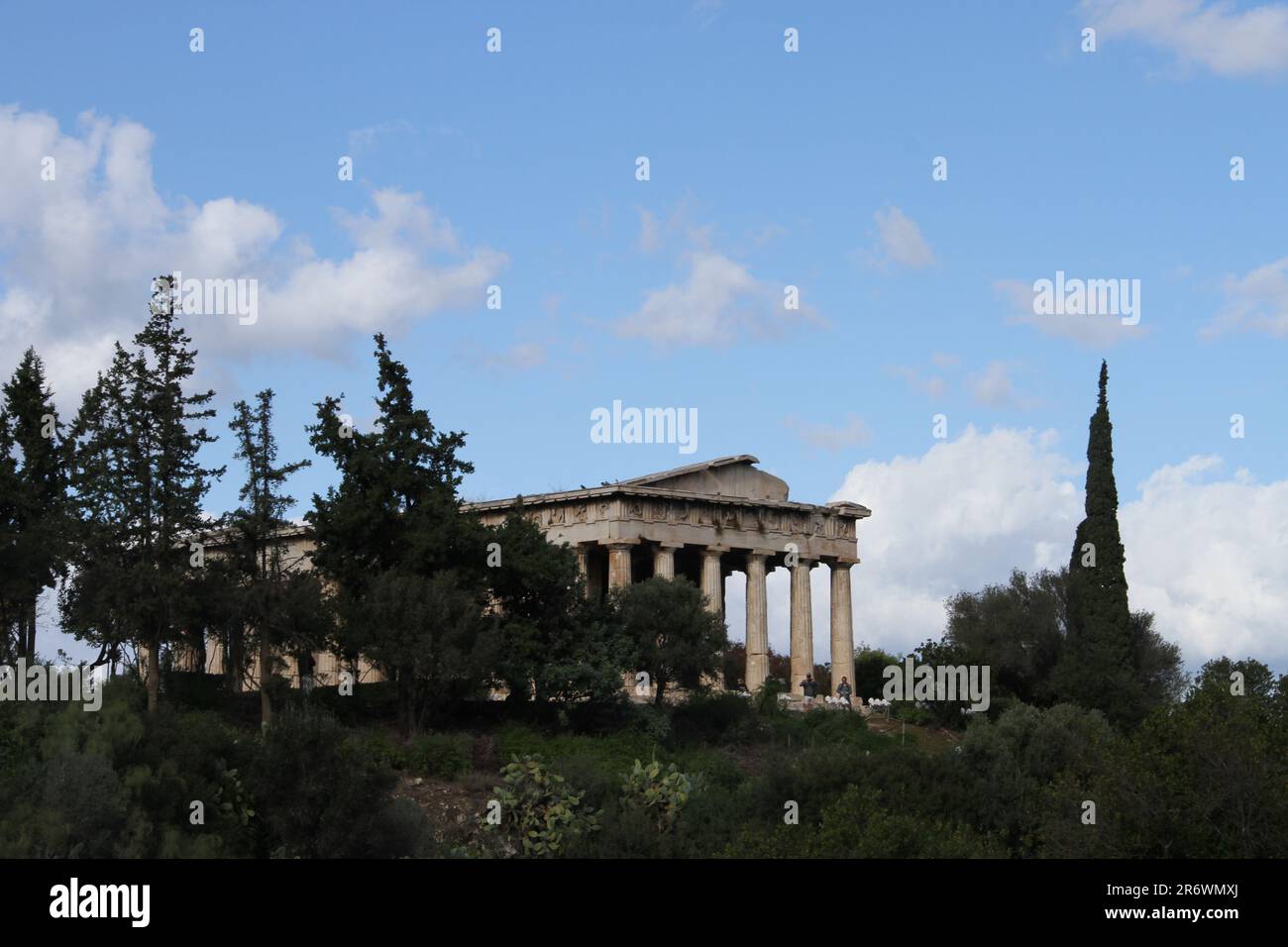 Ruins of Aghora, Athens Greece Stock Photo - Alamy