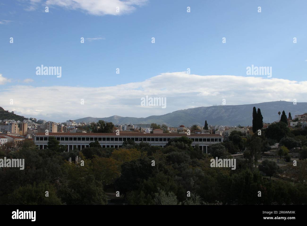Ruins of Aghora, Athens Greece Stock Photo - Alamy