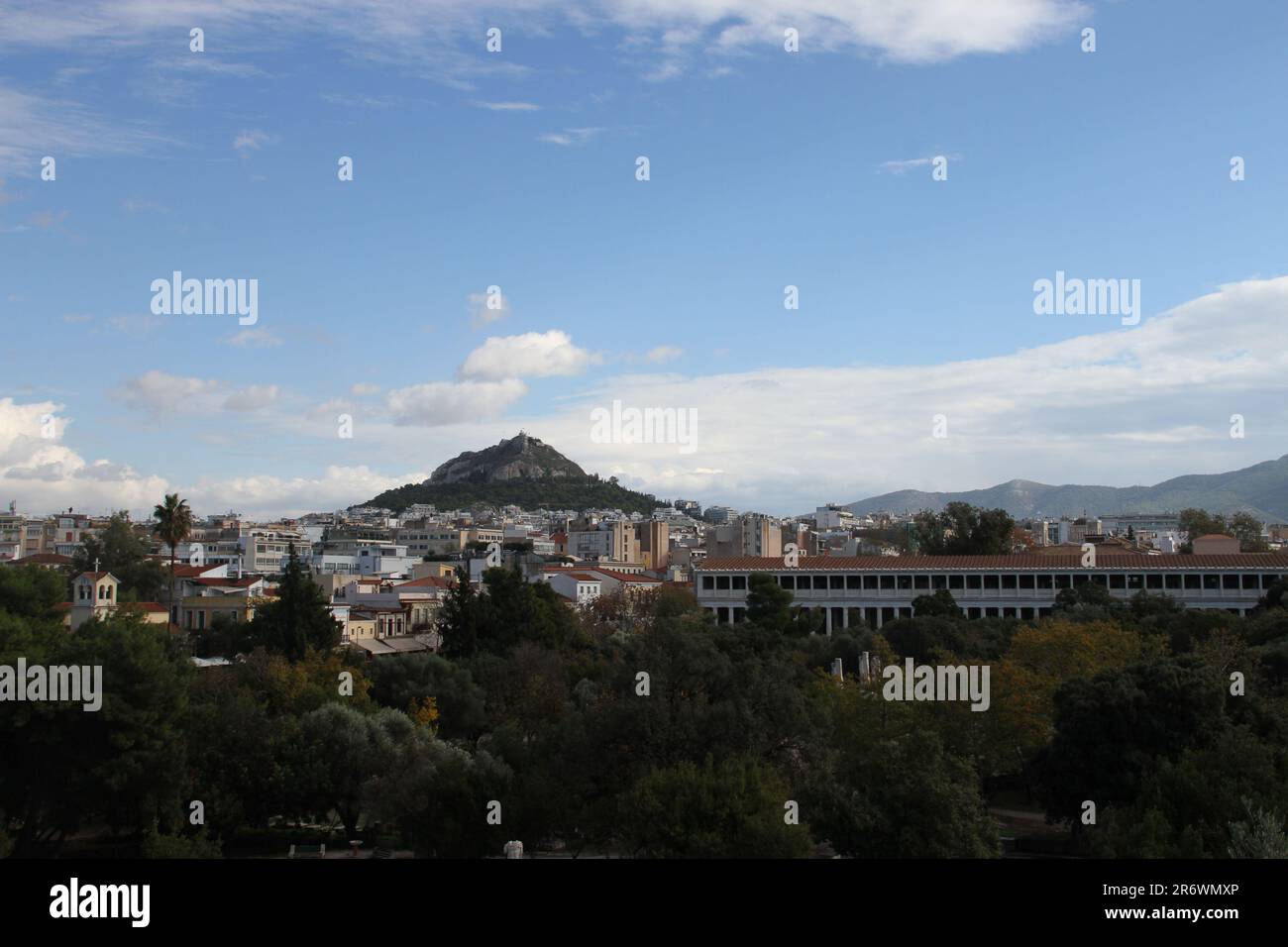 Ruins of Aghora, Athens Greece Stock Photo - Alamy