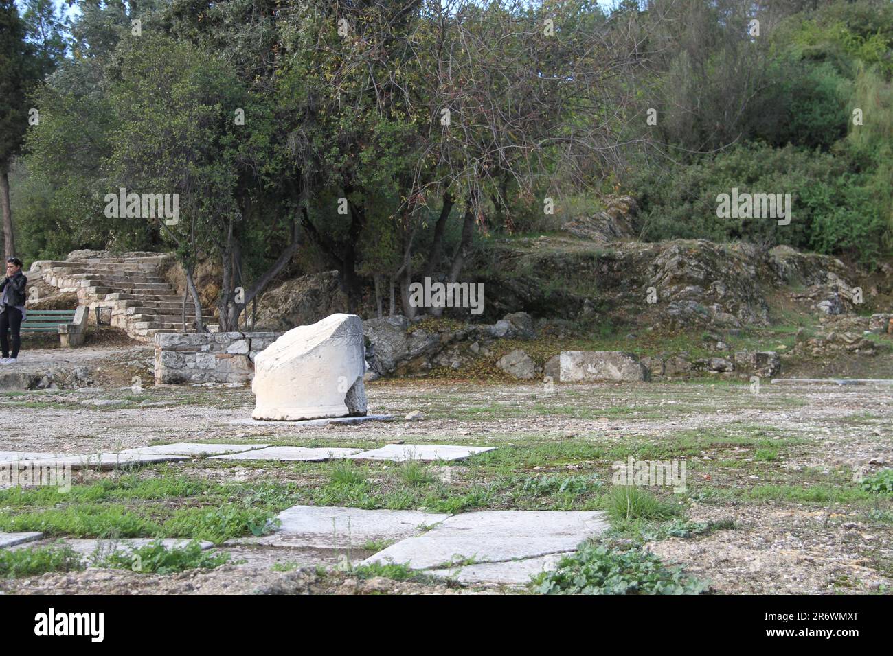 Ruins of Aghora, Athens Greece Stock Photo - Alamy