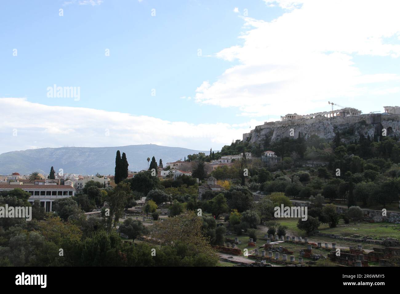 Ruins of Aghora, Athens Greece Stock Photo - Alamy