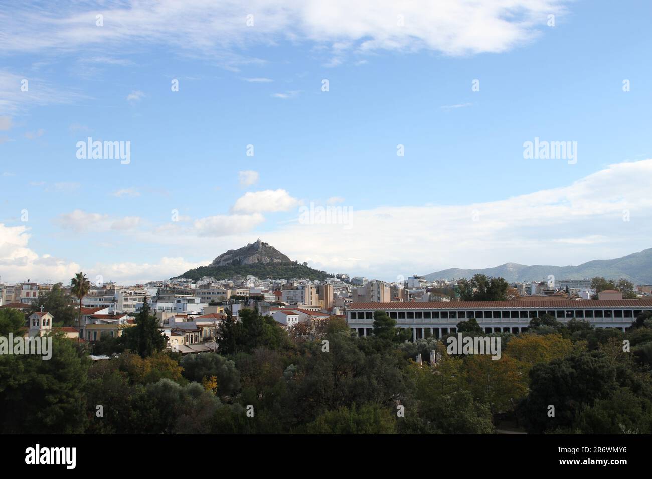 Ruins of Aghora, Athens Greece Stock Photo - Alamy