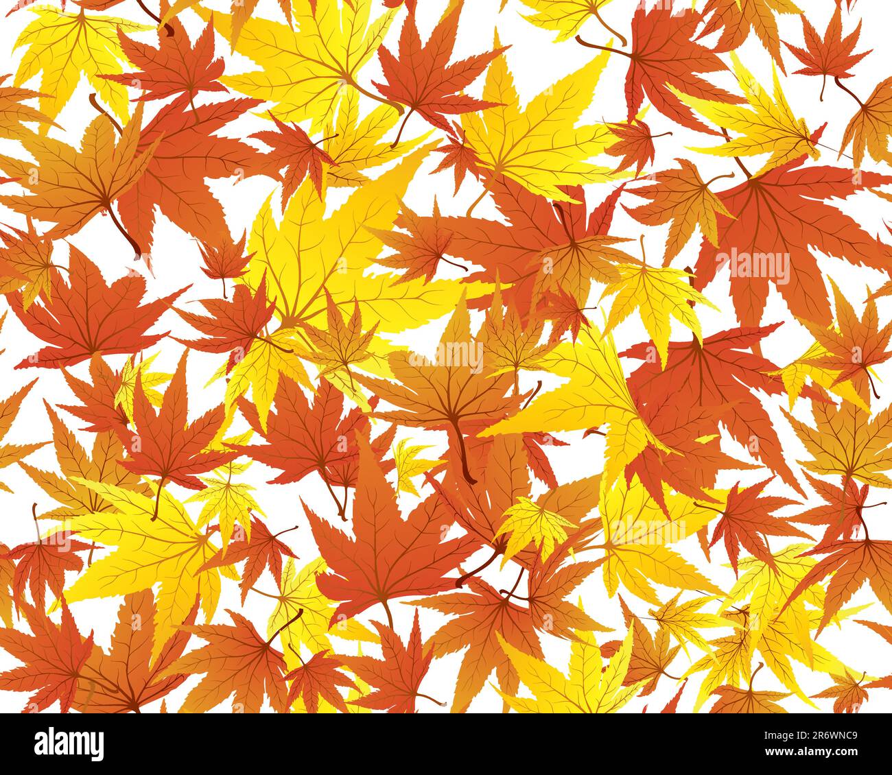 Maple seamless foliage. For easy making seamless pattern just drag all ...