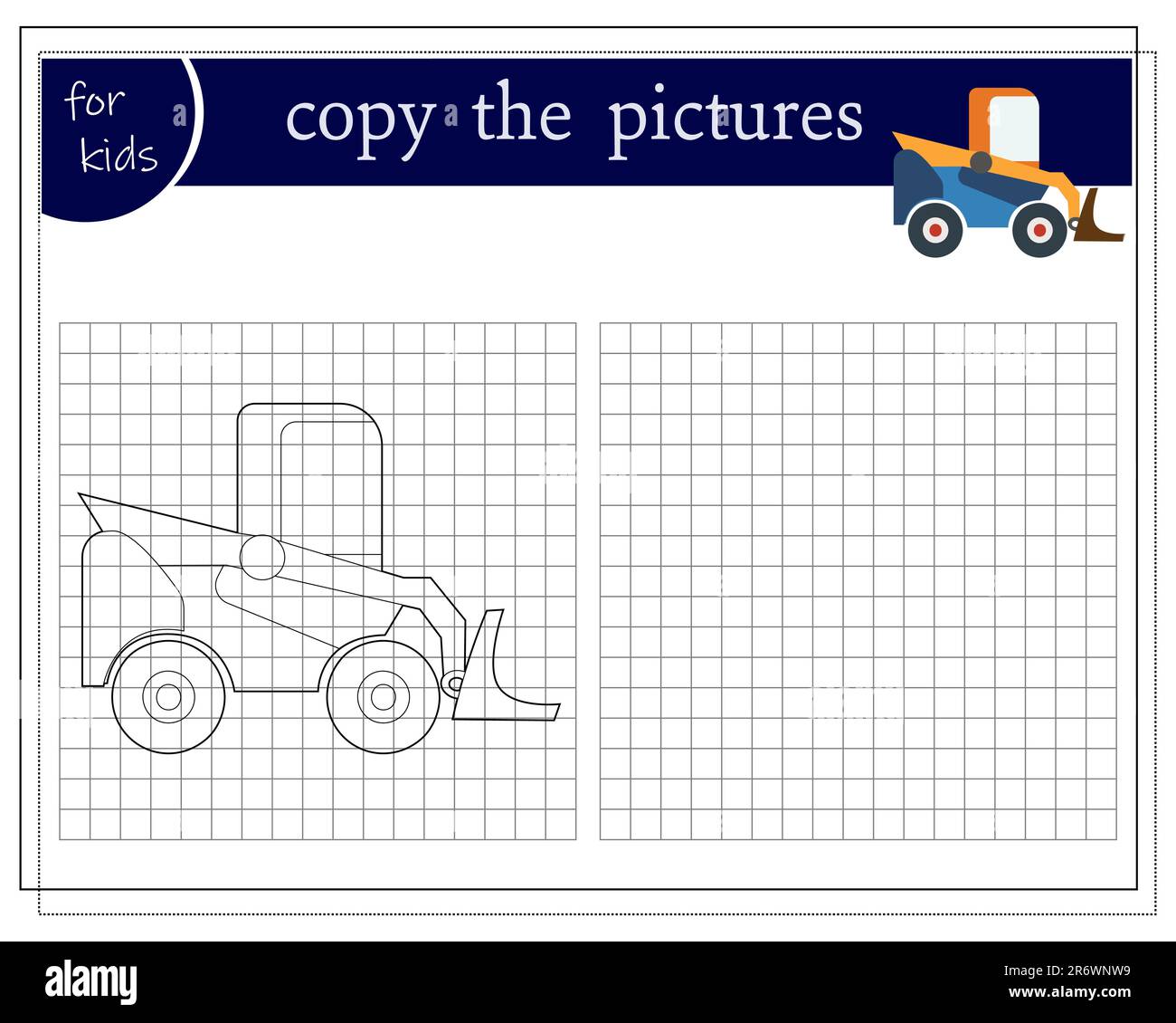 Copy the picture, an educational game for children, a cartoon loader ...