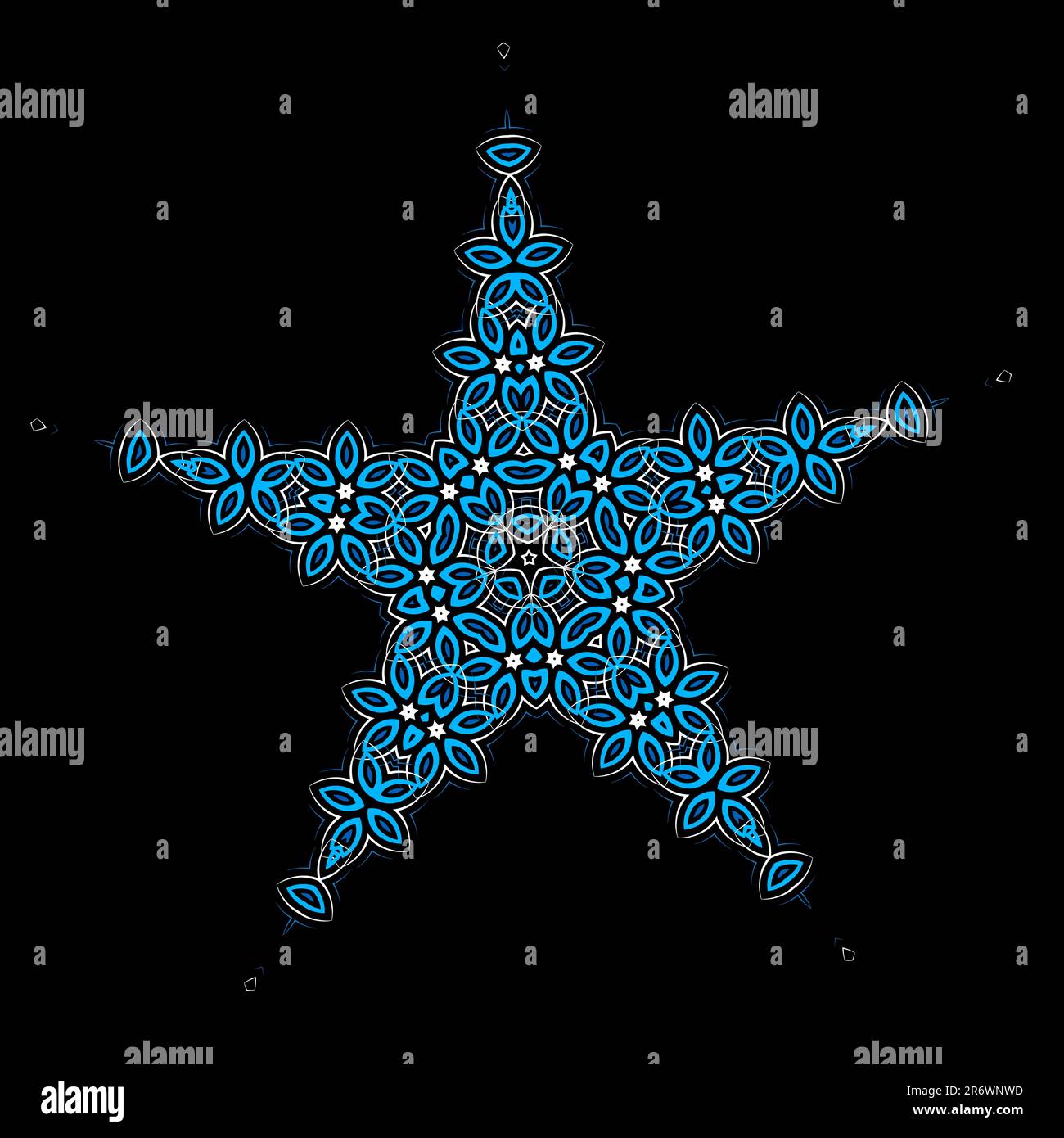 Star shape bloom Stock Vector Images - Alamy