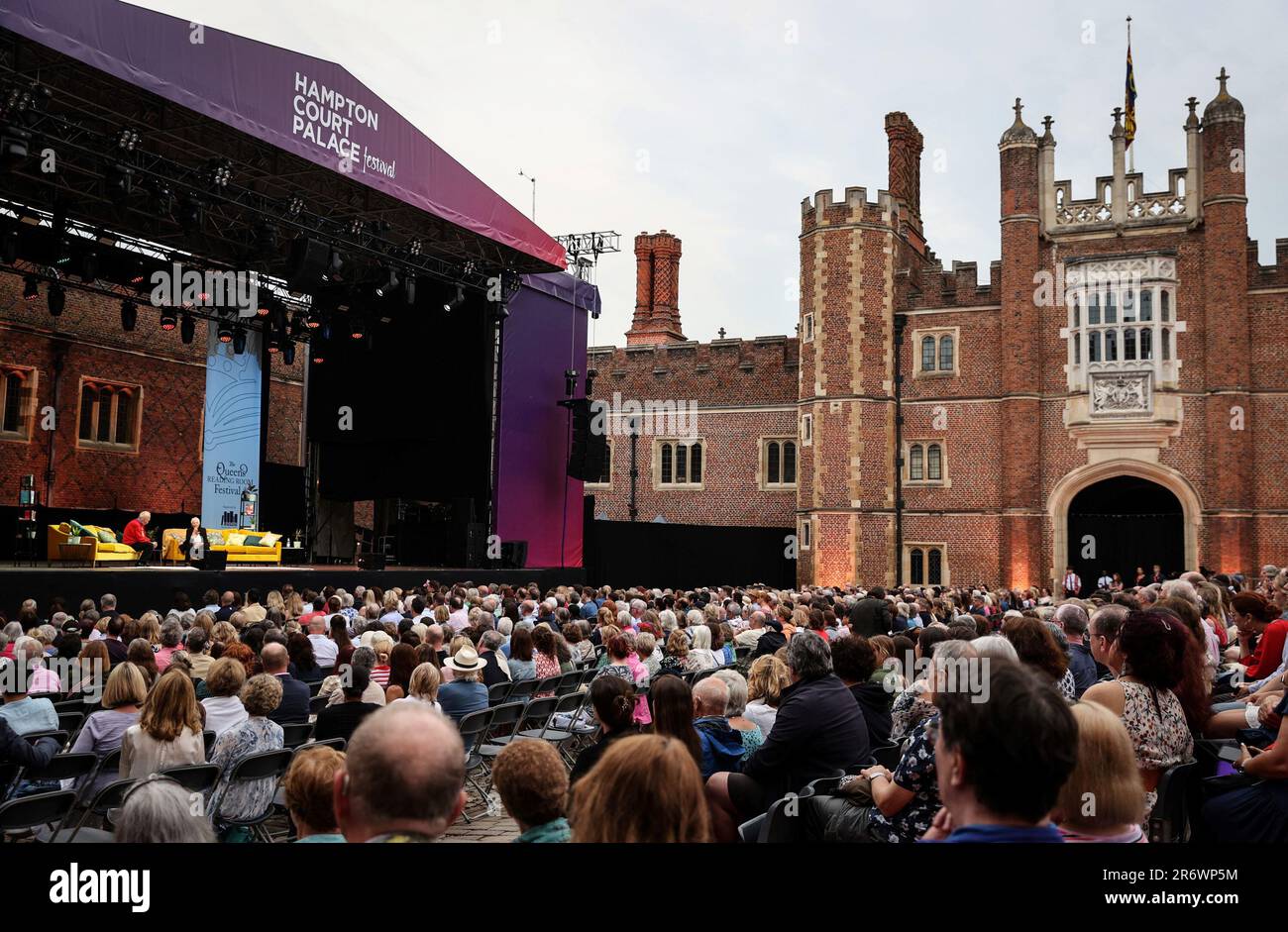 Guests attend a reception with authors, actors and lovers of literature attending the inaugural ...