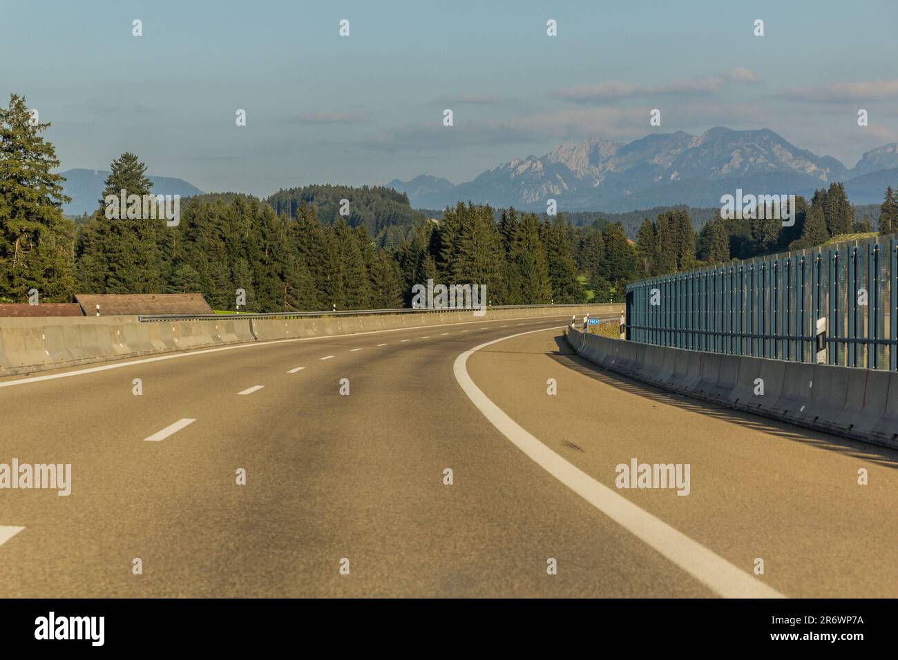 A7 motorway in Alps, Germany Stock Photo - Alamy