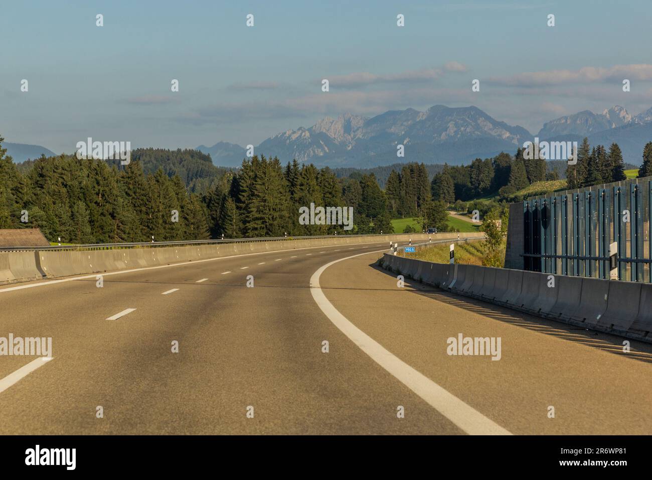A7 motorway in Alps, Germany Stock Photo - Alamy