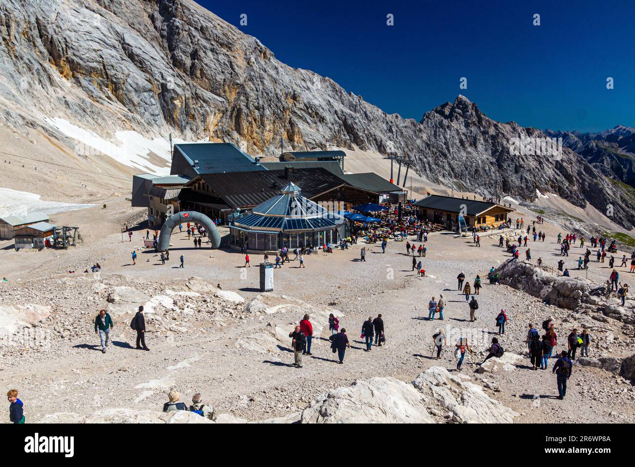 ZUGSPITZE, GERMANY - SEPTEMBER 4, 2019: Zugspitzplatt station of ...