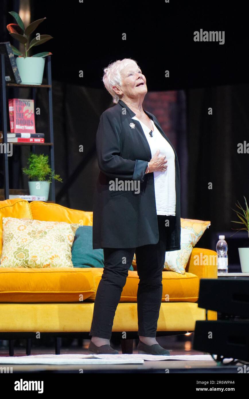 Dame Judi Dench, during a reception with authors, actors and lovers of literature attending the ...