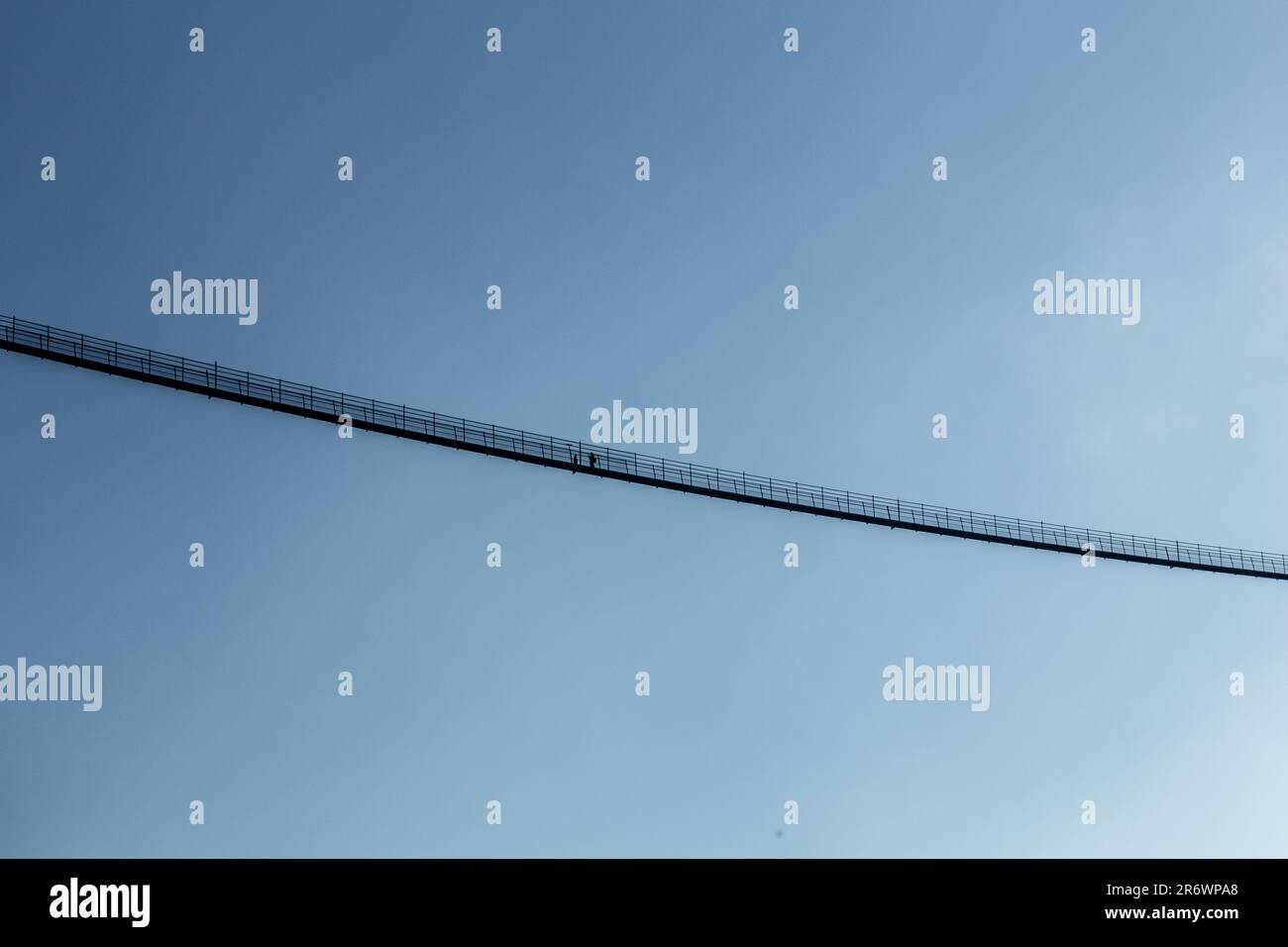 Highline179 suspension pedestrian bridge in Ehrenberg, Austria Stock ...