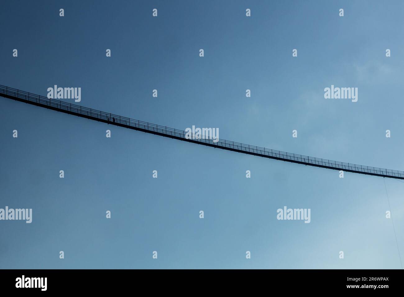 Highline179 suspension pedestrian bridge in Ehrenberg, Austria Stock ...
