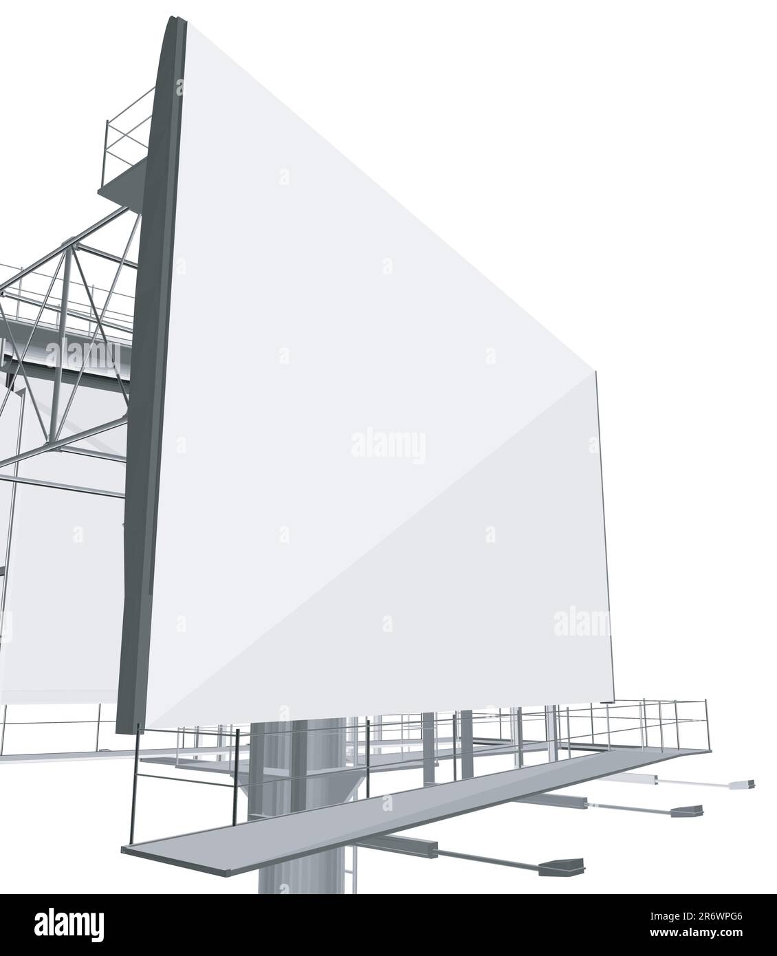 Polygonal big billboard. Mockup for your advertisement and design ...