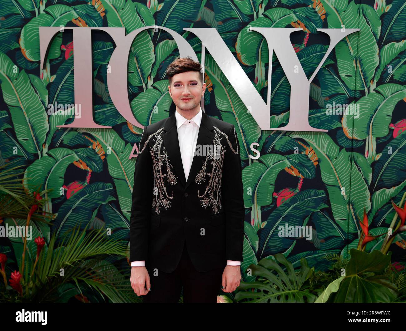 Max Vernon arrives at the 76th annual Tony Awards on Sunday, June 11 ...