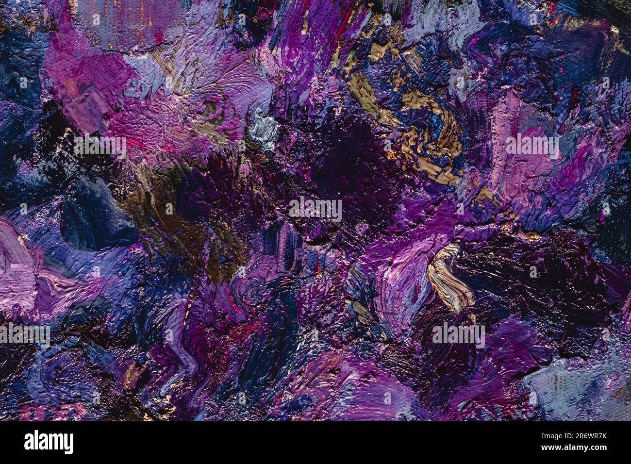 Close up violet purple abstract painting background. Highly-textured ...