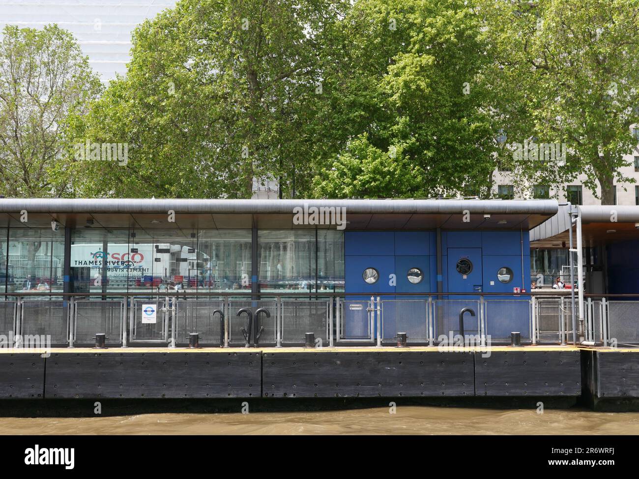 3 June 2023 - Westminster, London, UK: Westminster Pier on River Thames ...