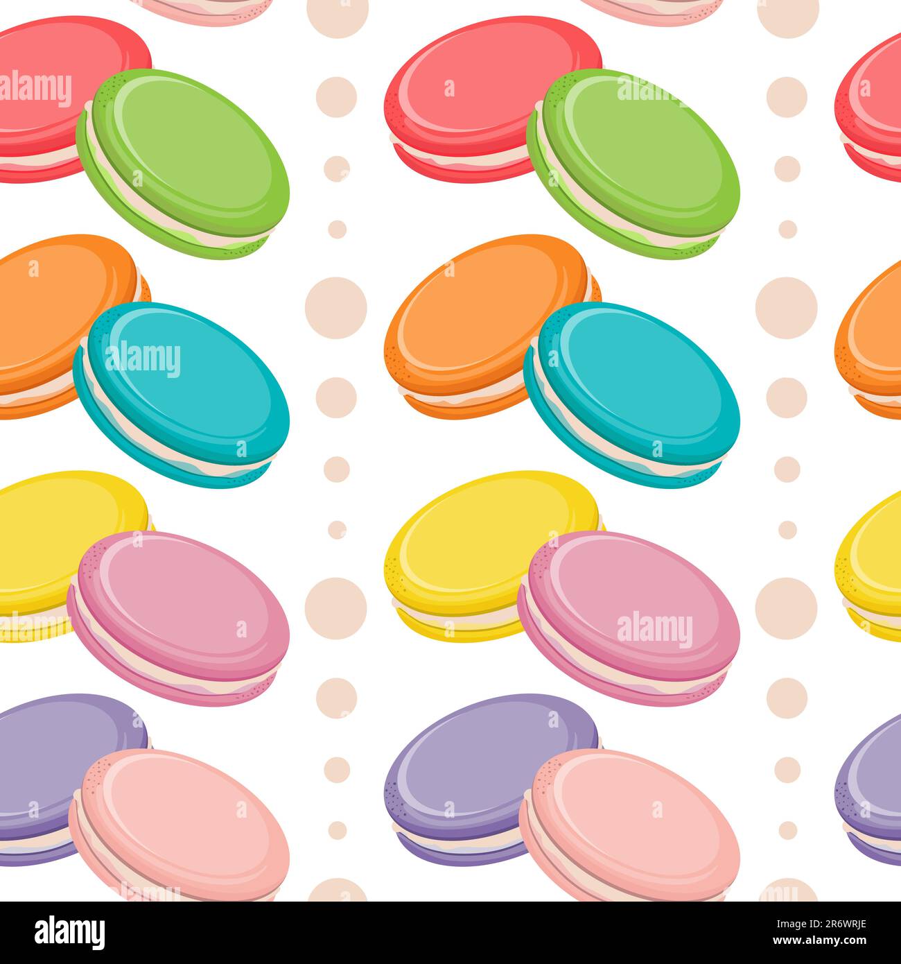 Macaroon pattern vector hi-res stock photography and images - Alamy