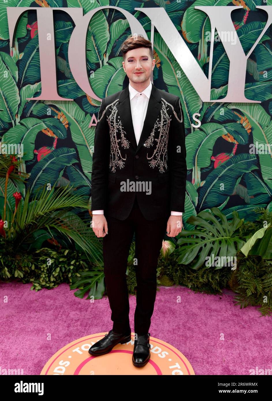 Max Vernon arrives at the 76th annual Tony Awards on Sunday, June 11 ...