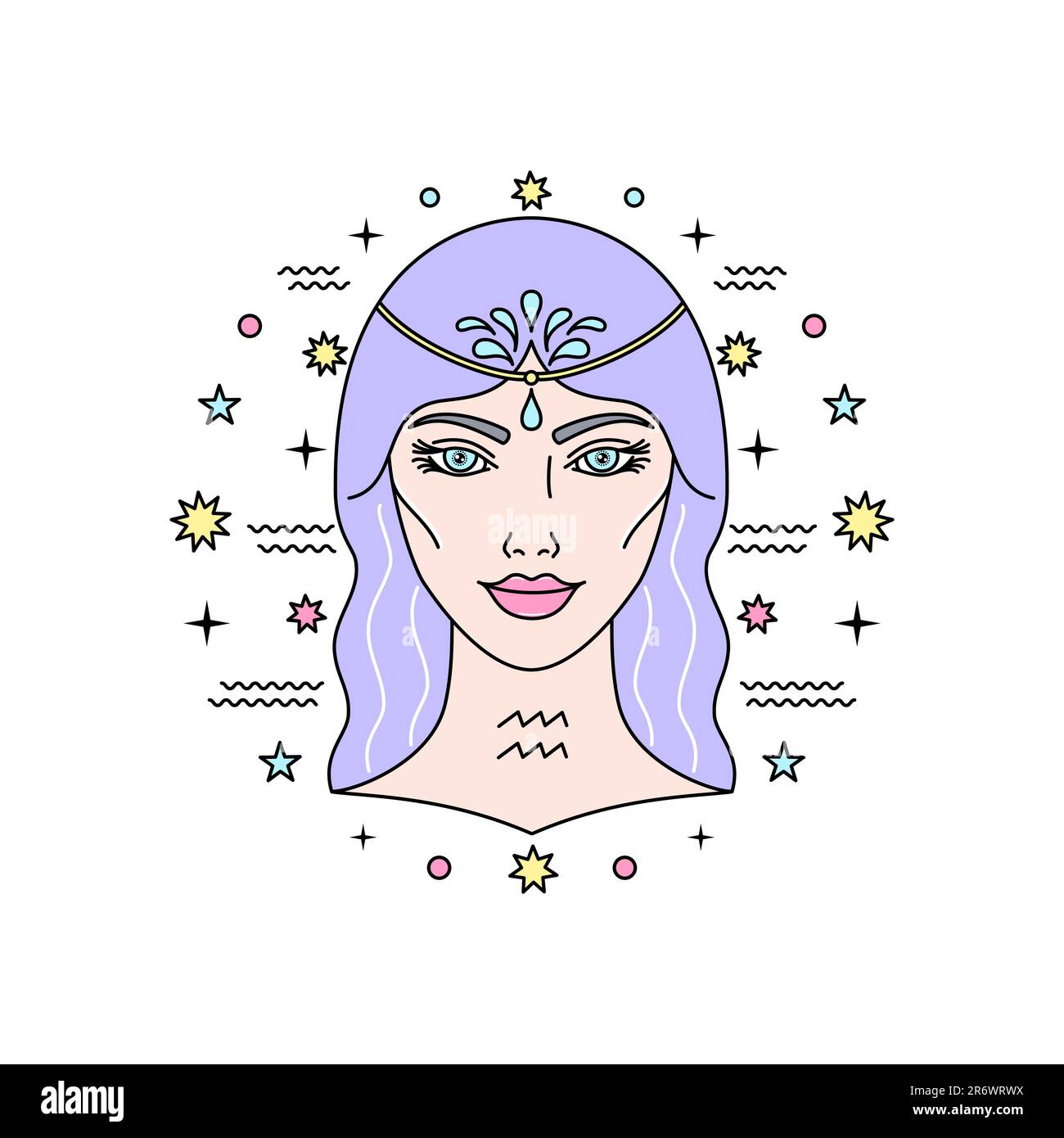 How to draw aquarius zodiac sign - Horoscopeaz.com