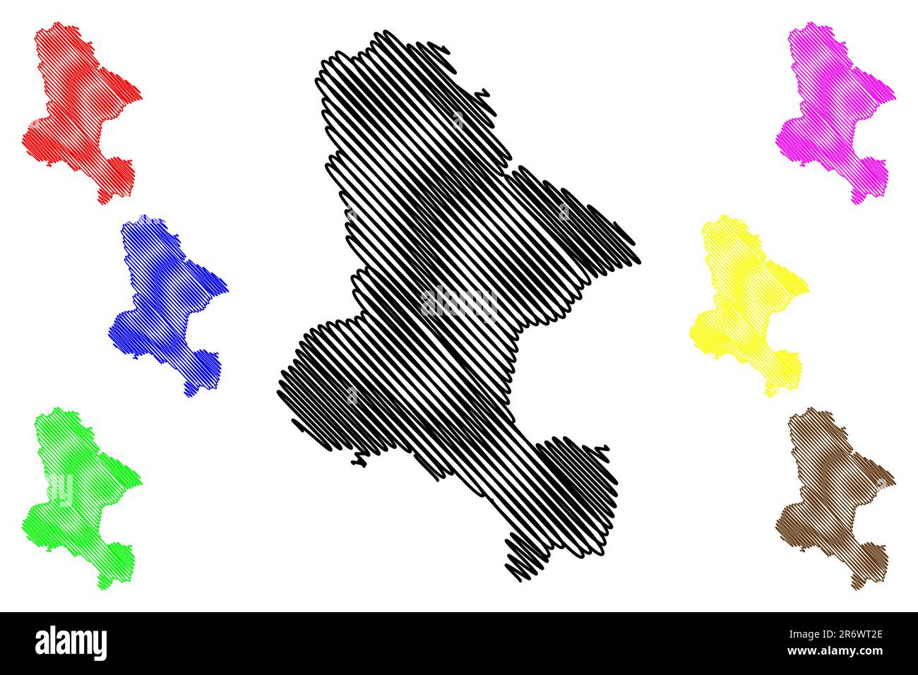 Nottinghamshire map Stock Vector Images - Alamy